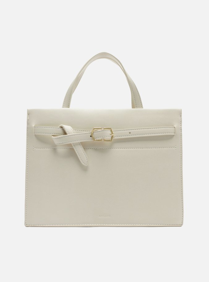 Bolsa Branca Tiracolo Grande Fivela | Arezzo