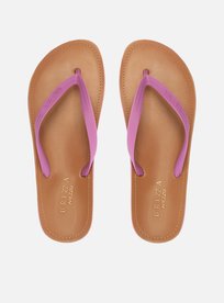 Chinelo de Dedo Roxo Palmilha Marrom | Arezzo