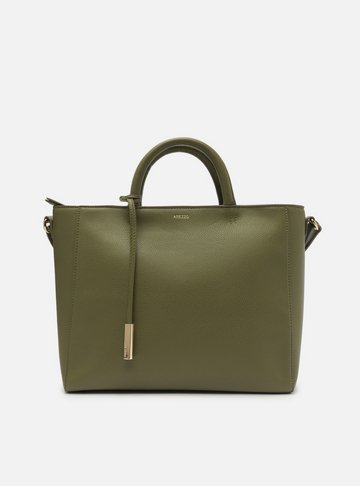 Bolsa Tote Verde Bag Charm | Arezzo