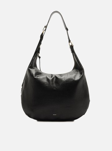 Bolsa Hobo Marrom Couro Grande Franjas | Arezzo