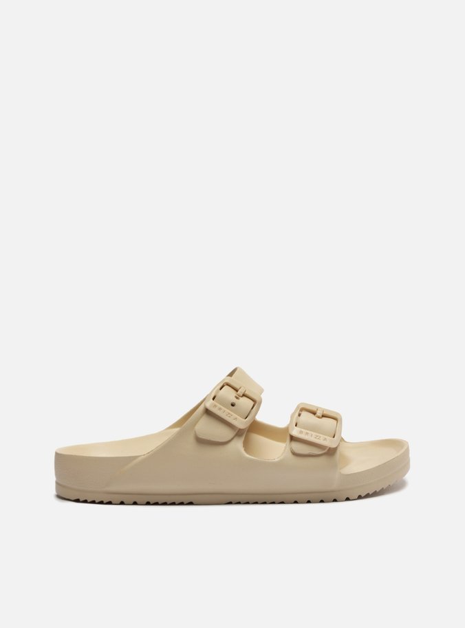 Slide Off-White Flatform Tiras Brizza | Arezzo
