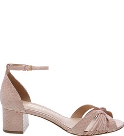 Sandália Couro Viper Sugar Pink | Arezzo