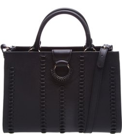 Bolsa Couro Tote Erica Grande Preta | Arezzo