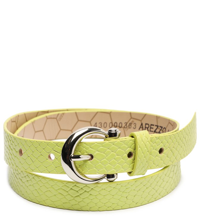 Cinto Verde Texturizado Fino | Arezzo
