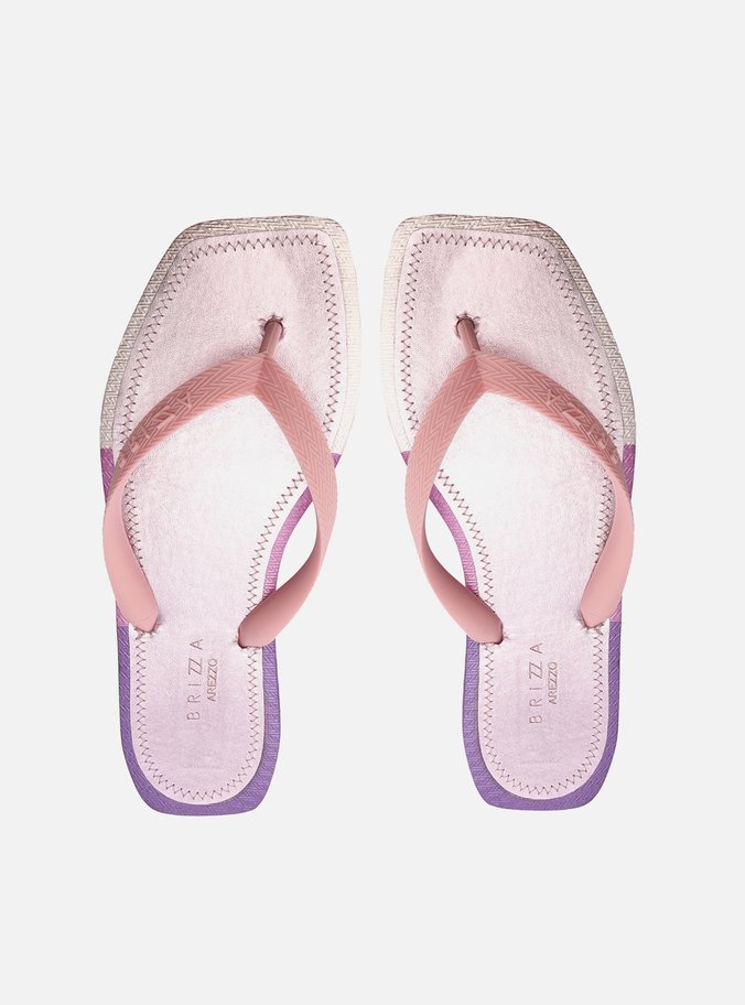 Chinelo de Dedo Rosa Color Square Brizza | Arezzo