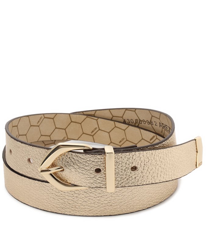 Cinto Dourado Couro Larissa | Arezzo