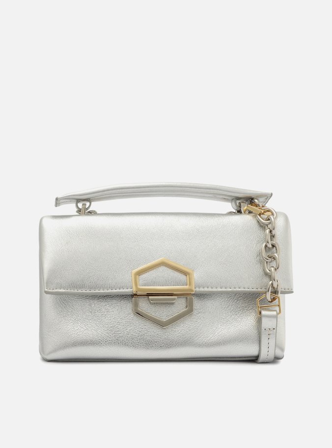 Bolsa Tiracolo Prata Couro Ágatha Pequena | Arezzo