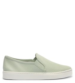 Tênis Slip On Verde Couro Bico Redondo | Arezzo