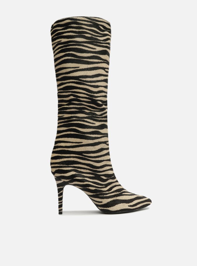 Bota Zebra Pelo Cano Longo Salto Fino | Arezzo